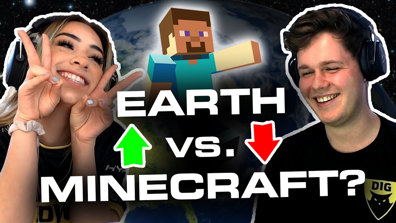 MINECRAFT vs EARTH | HIGHER or LOWER - YouTube