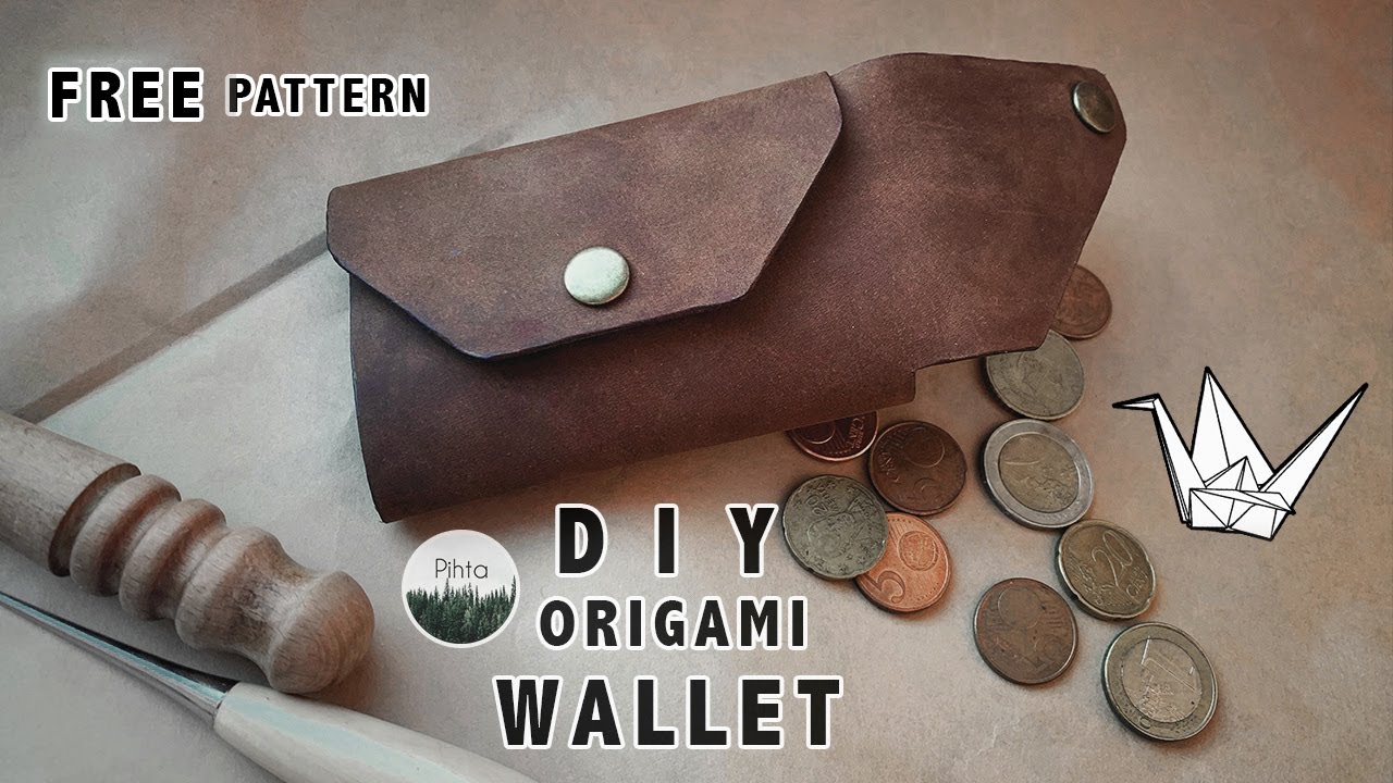 AND WE DID IT | DIY Origami Leather Wallet FREE PATTEN | Кошелек ...