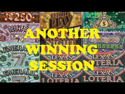 Another winning session with multipliers💲💲💲Texas Lottery Scratch Offs ...