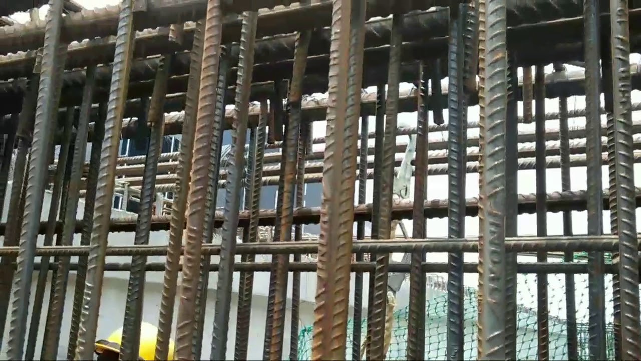 Construction of flyover bridge (diaphragm reinforcement) - YouTube