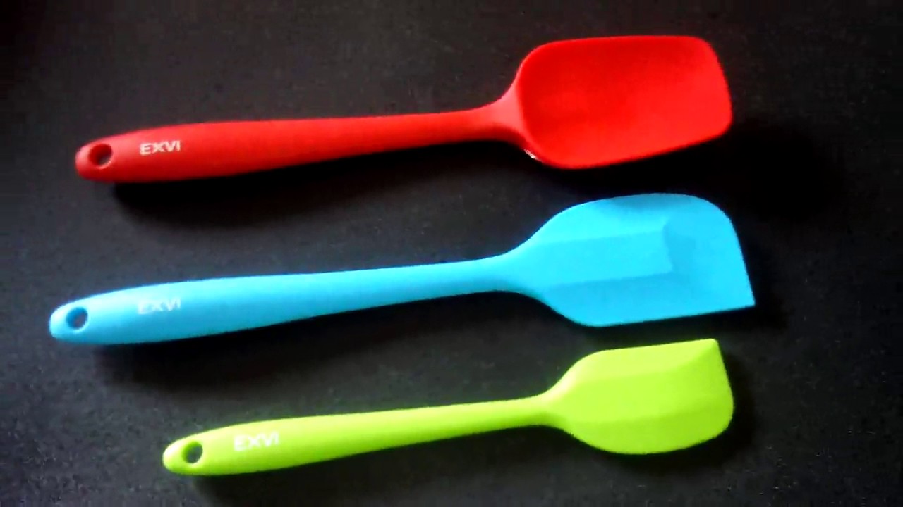 EXVI Flexible Silicone Spatulas spoonula scrapper spatula set best ...