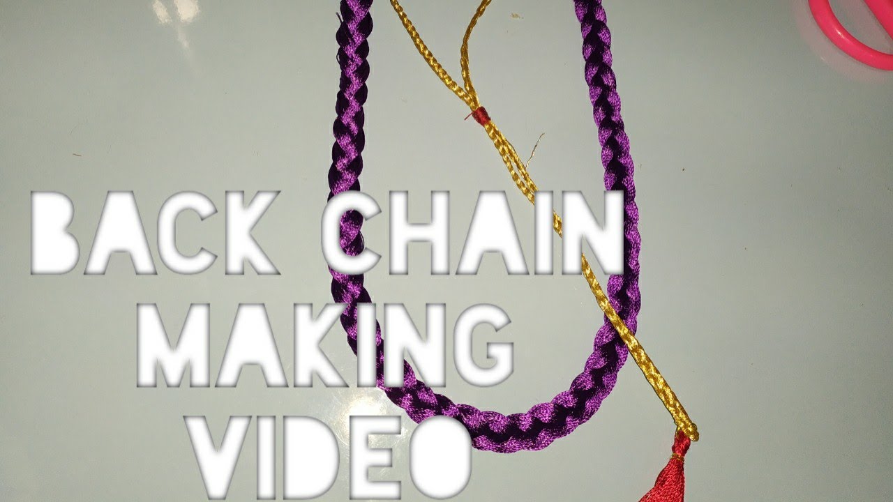 Making of back chain for necklace easily at home - YouTube