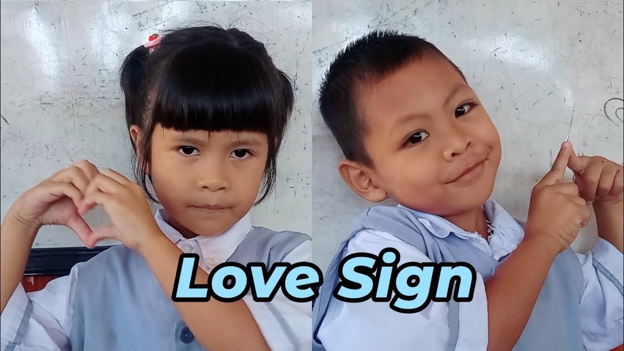 Love Sign ala Anak PAUD | Aduh tingkahnya bikin ketawa lucu - YouTube