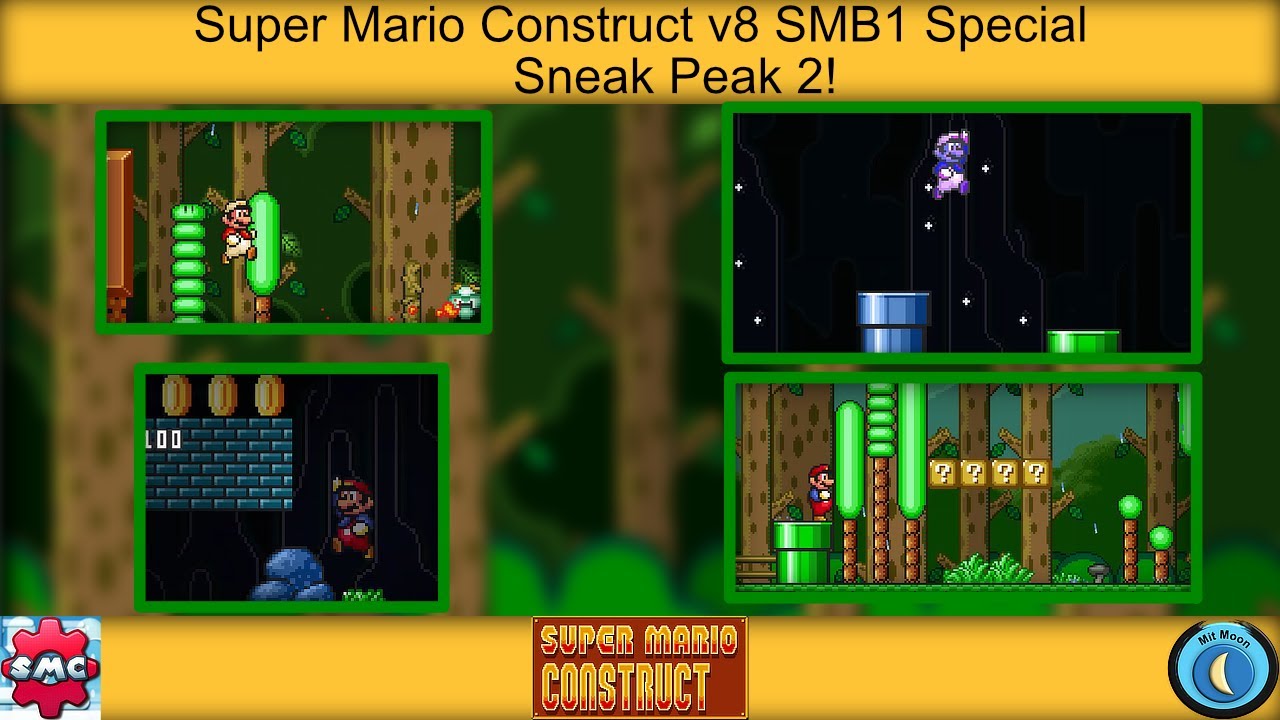Super Mario Construct v8 SMB1 Special Remake Sneak Peak 2! - YouTube