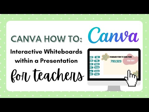 Canva Interactive Whiteboards within Presentation