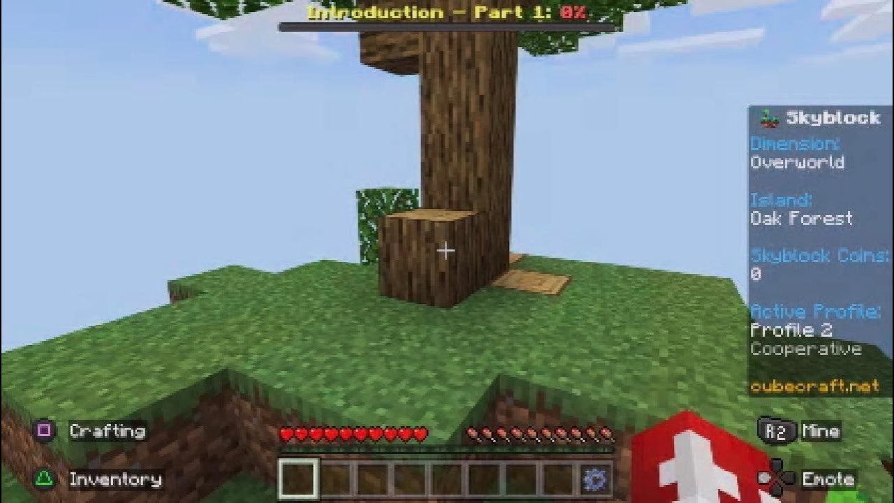 Minecraft Cubecraft skyblock ep1 - YouTube