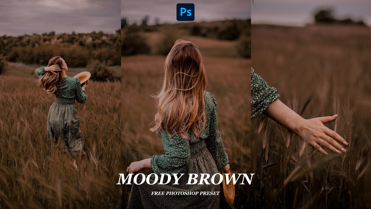 How to Create Moody Brown Preset in Photoshop | Moody Preset - YouTube