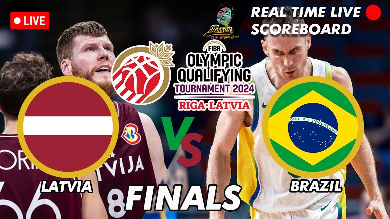 🔴LIVE LATVIA VS BRAZIL 2024 FIBA OLYMPIC QUALIFYING TOURNAMENT 07-07 ...