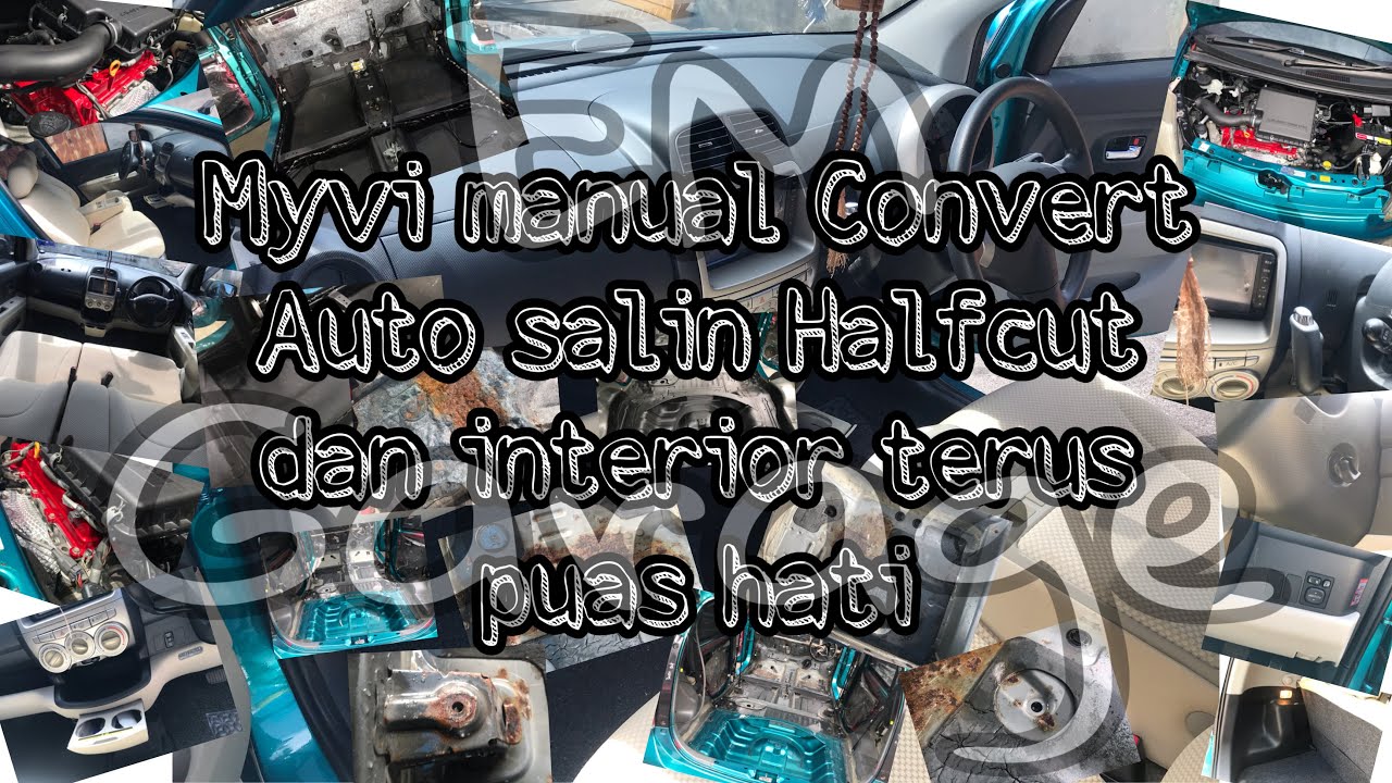 myvi manual convert auto - YouTube