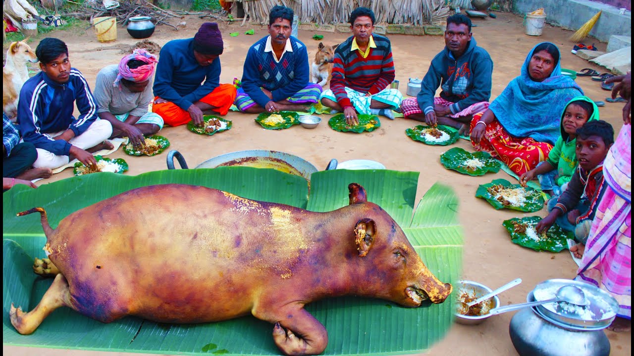 How to Clean & Cook a 60kg Pig (and Make Amazing Food!) - YouTube