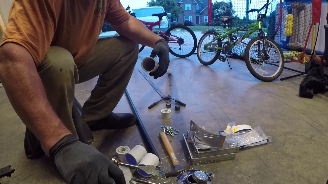 Making a lawn striping roller part 1 - YouTube