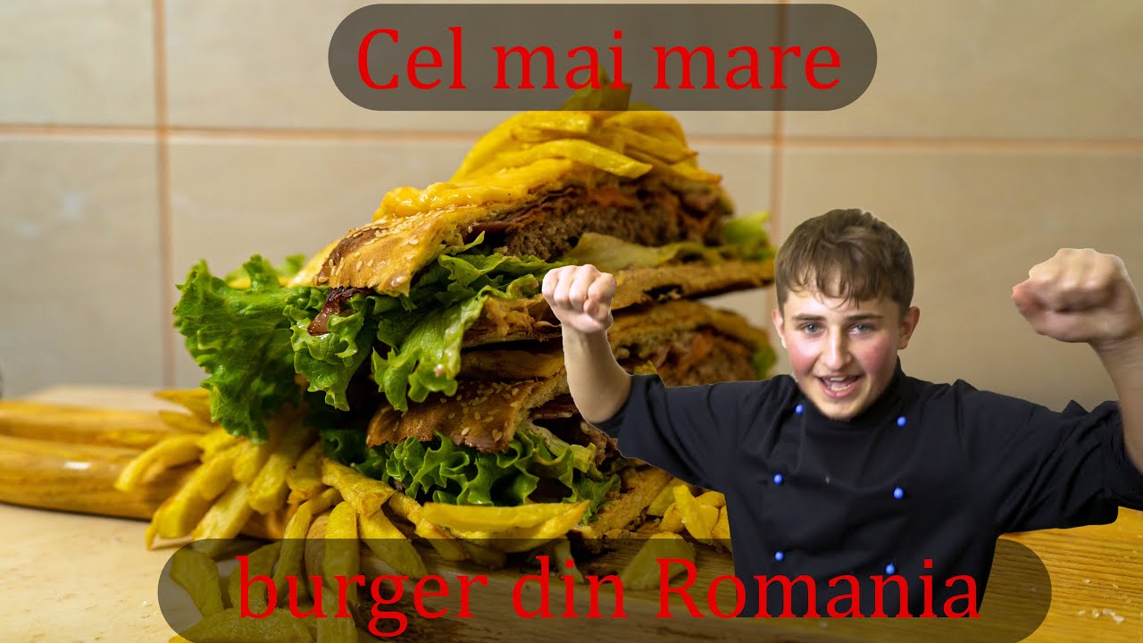 Cel mai mare burger din Romania !? - YouTube