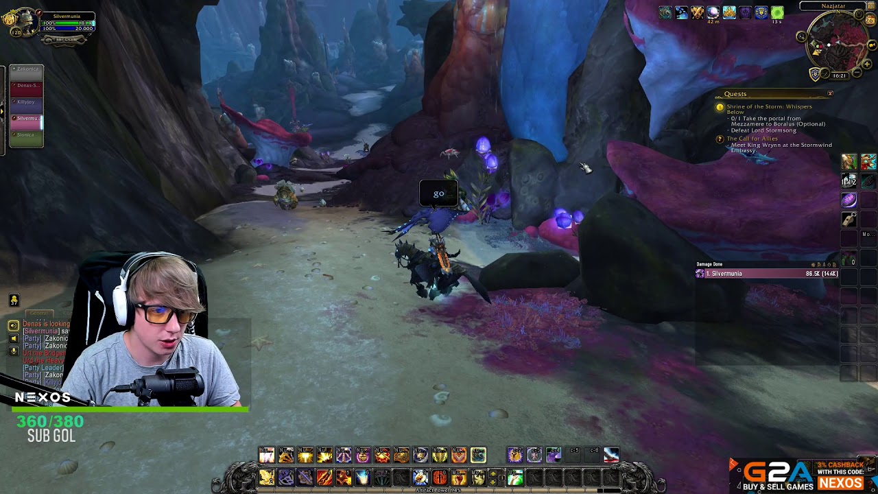 NEXOS VS 25 HORDY - World of Warcraft: Battle for Azeroth - YouTube