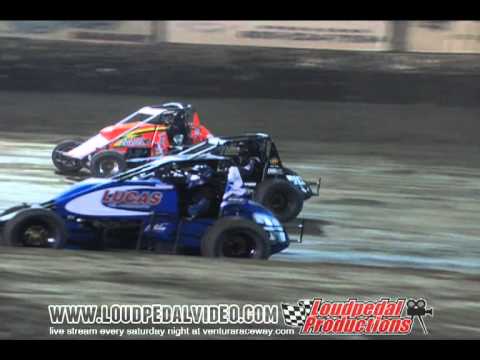 Ventura Raceway 7-16-11 - VRA Sprint Cars - YouTube
