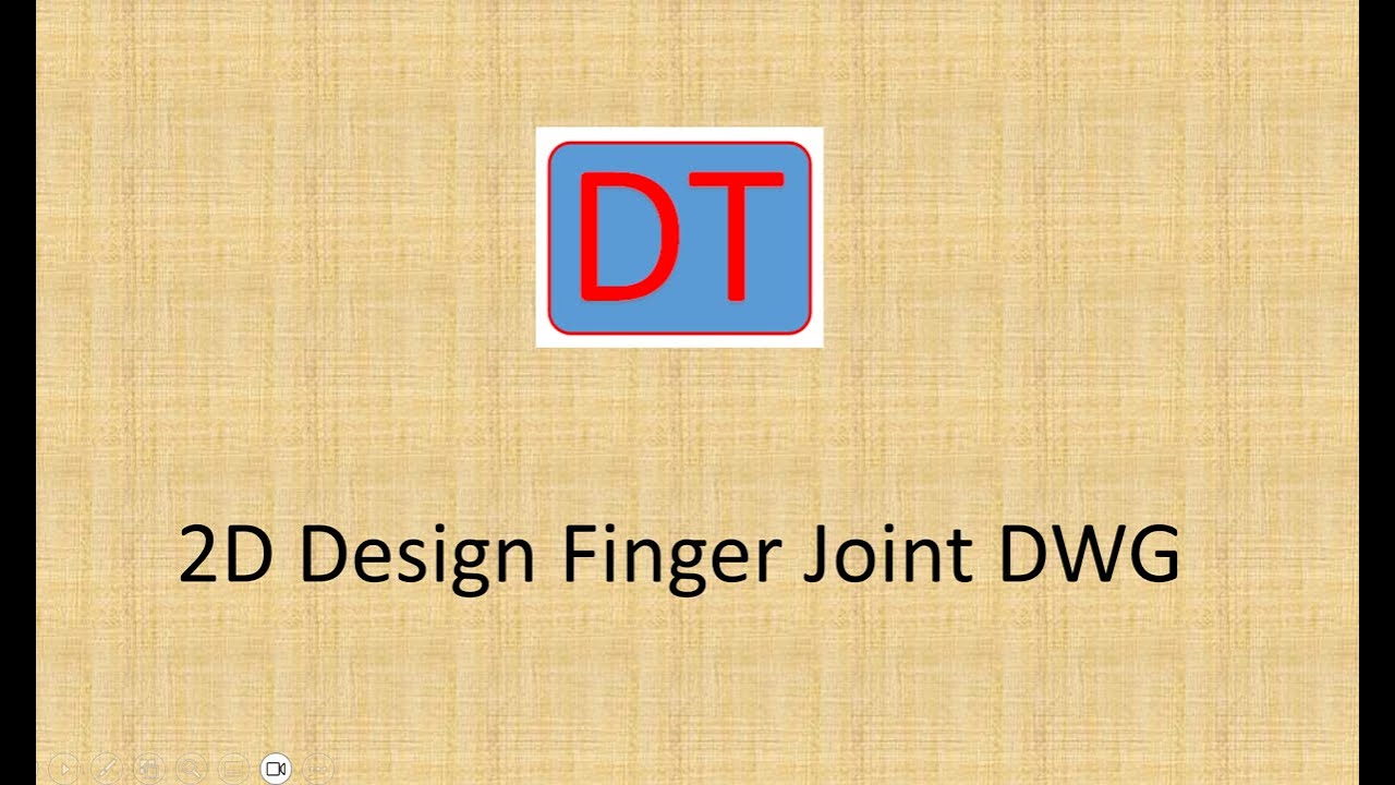 CAD 2D design - drawing your finger joint basics - YouTube