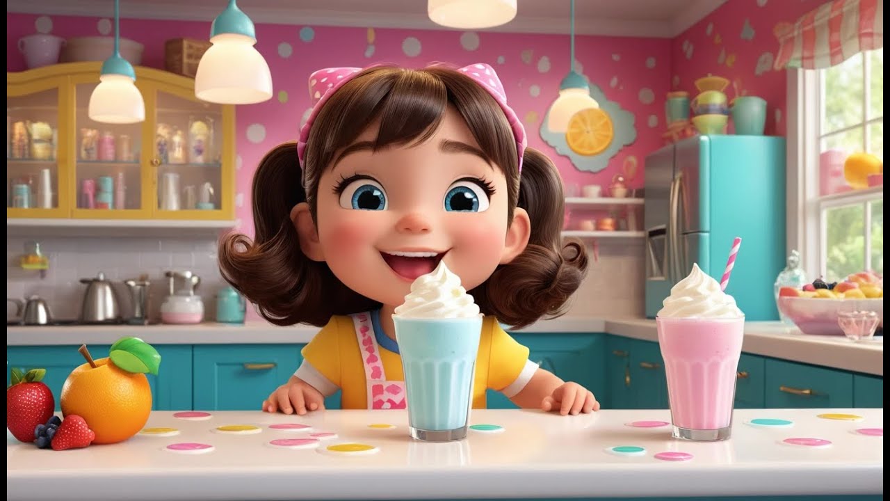 Mix-a-Milkshake, Yum Yum Yum! | Fun Nursery Rhyme for Kids | Sing-Along ...