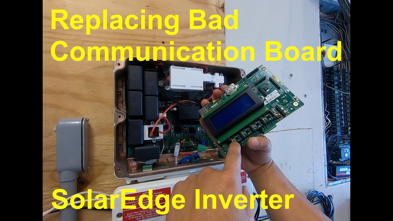 Replacing Bad Communication Board in SolarEdge HD Inverter - YouTube