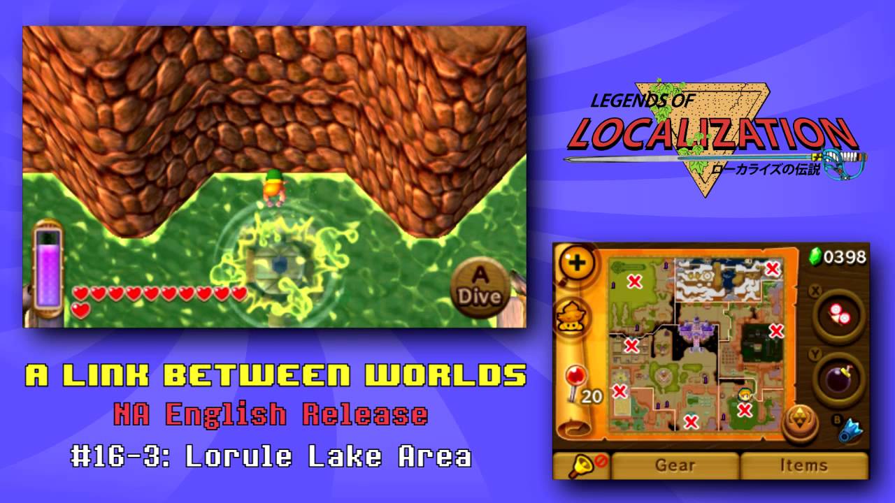 A Link Between Worlds (English, Part 16-3) - Lorule Lake Area - YouTube
