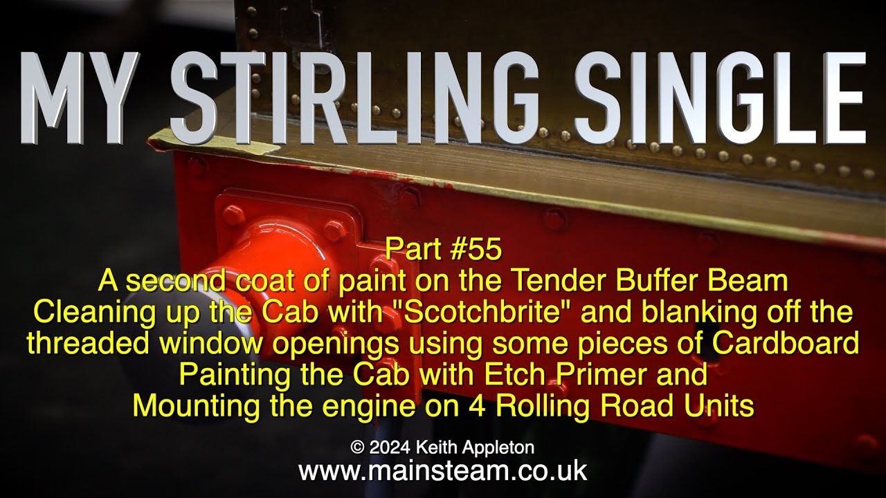 MY STIRLING SINGLE - PART #55 - PAINTING MORE PARTS - YouTube