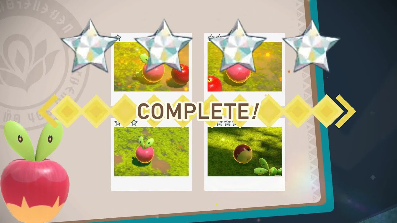How To Get 1 To 4 DIAMOND STARS For Applin! New Pokemon Snap! - YouTube