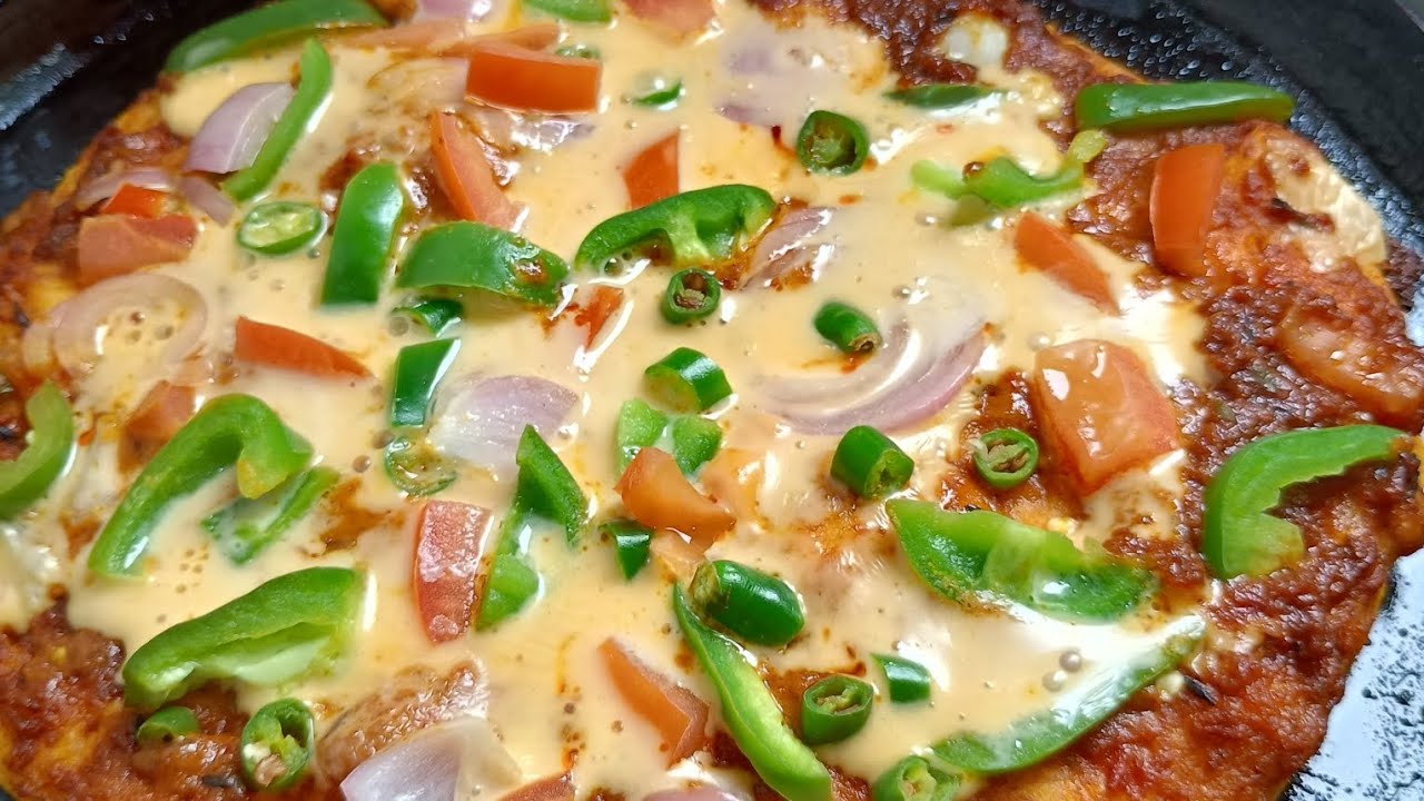 Home made healthy and tasty Pizza 🍕 first time try😉👍🙆 #exploit # ...