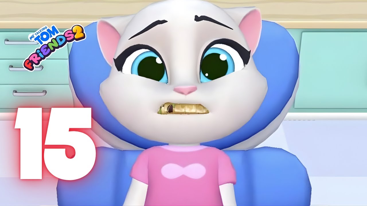Angela’s Tooth Problem! 😬 My Talking Tom Friends 2 Gameplay Walkthrough ...