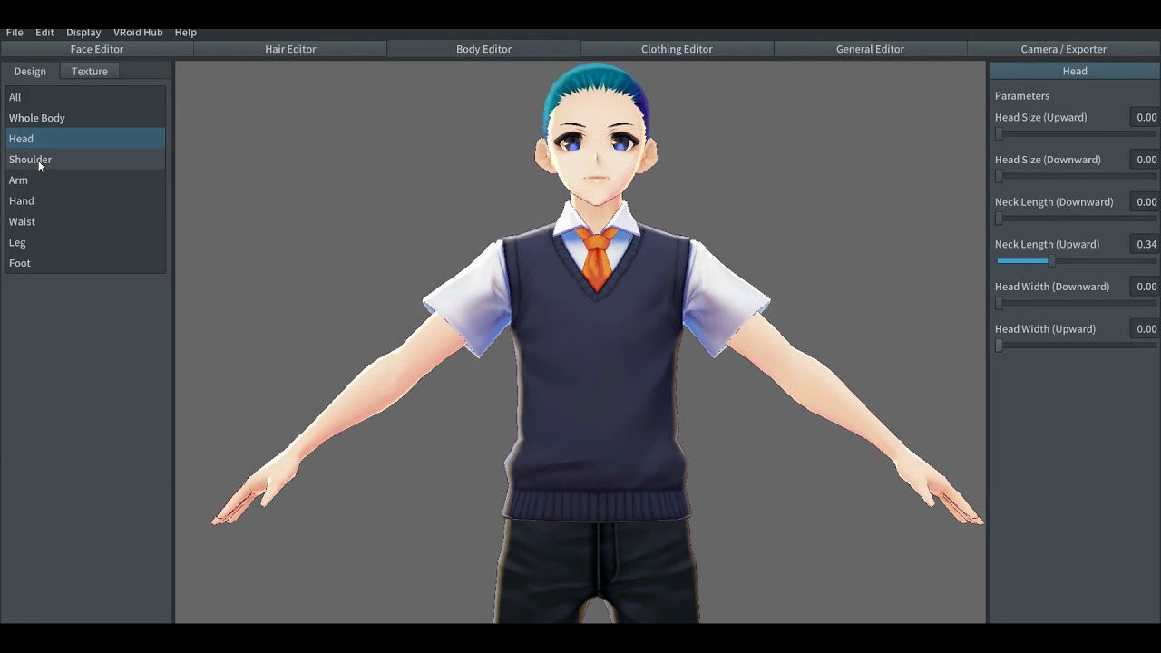 Vroid Tutorial 2 Body Editor - YouTube