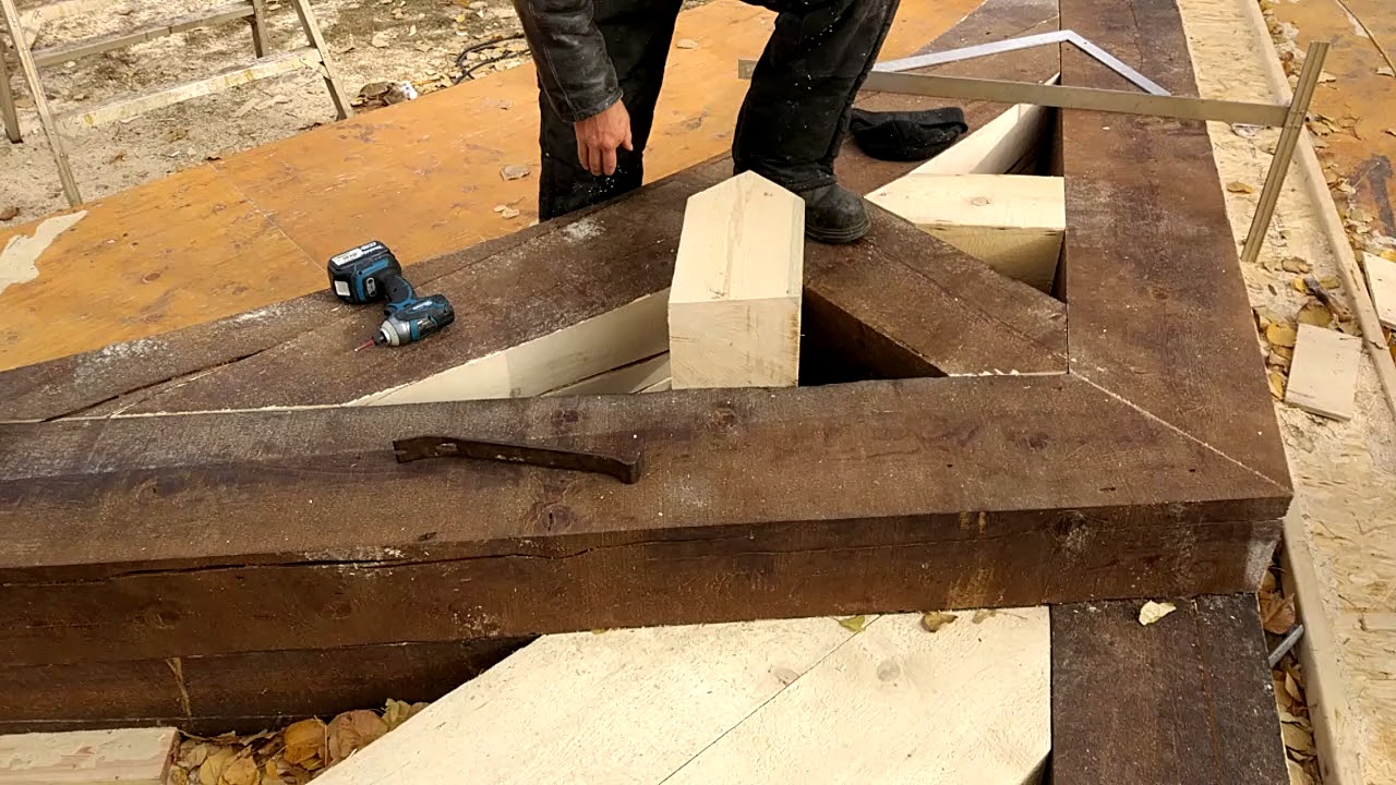 Timber Frame Rafter - How we cut perfect angles - YouTube