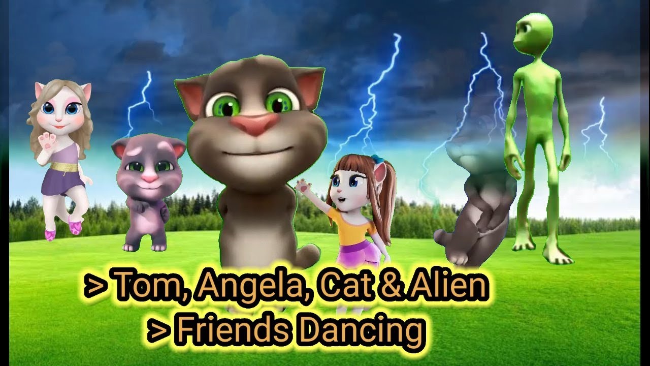 Tom and Alien | Cat and Alien | Group Friends dancing 😍 | Tom3 dancing ...