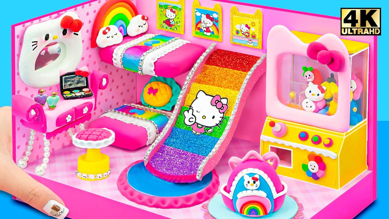 DIY Miniature House ️ How To Make Hello Kitty House with Bunk Bed ...