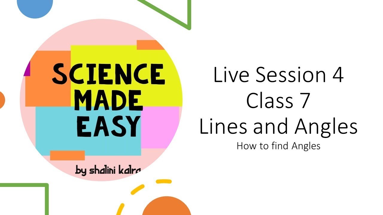 #4 Class 7 : Lines and Angles - YouTube