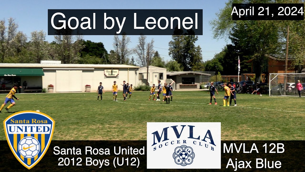 Santa Rosa United 12B Gold vs MVLA 12B Ajax Blue Highlights Loss 2-1 (4 ...