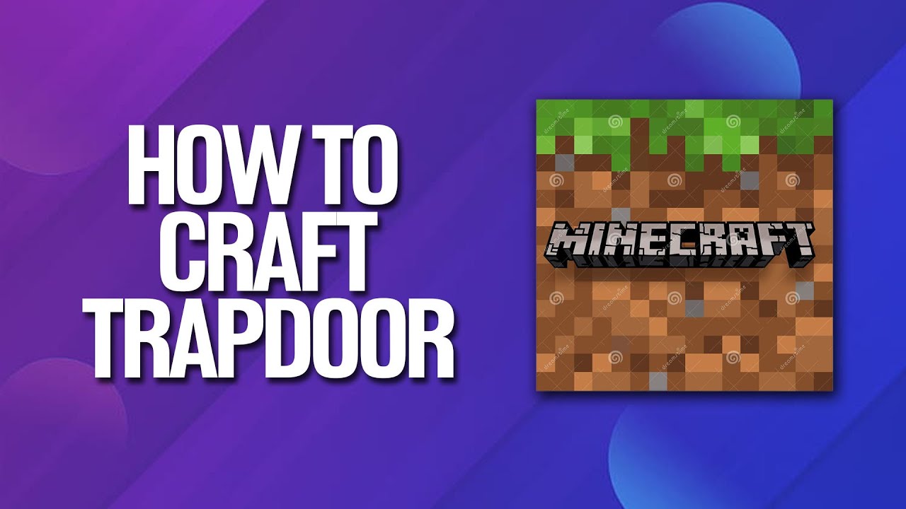 How To Craft Trapdoor In Minecraft Tutorial - YouTube