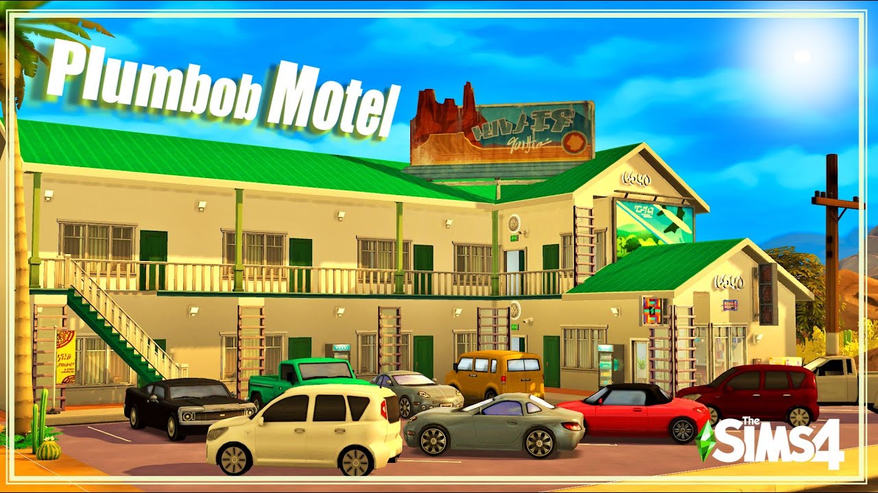 Building a Motel in The Sims 4 || Plumbob motel || Speed Build - YouTube