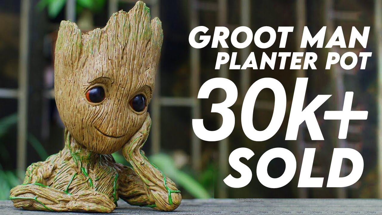 Super Cute Groot Man Planter Pot - YouTube