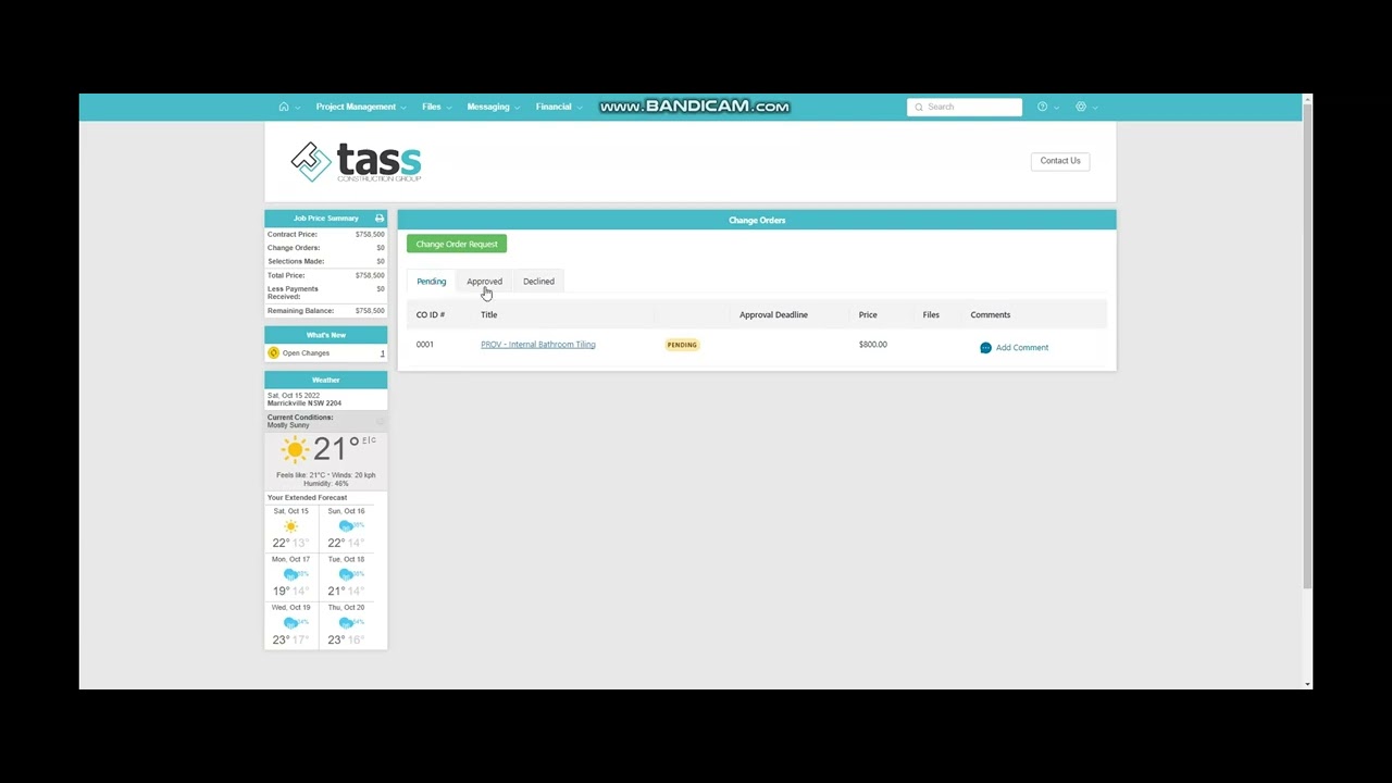 || 5 - Buildertrend - How To - Change Orders || - YouTube