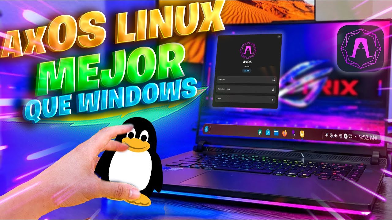 AxOS la DISTRO de LINUX que OPACA a Windows / Diseño MODERNO y ...