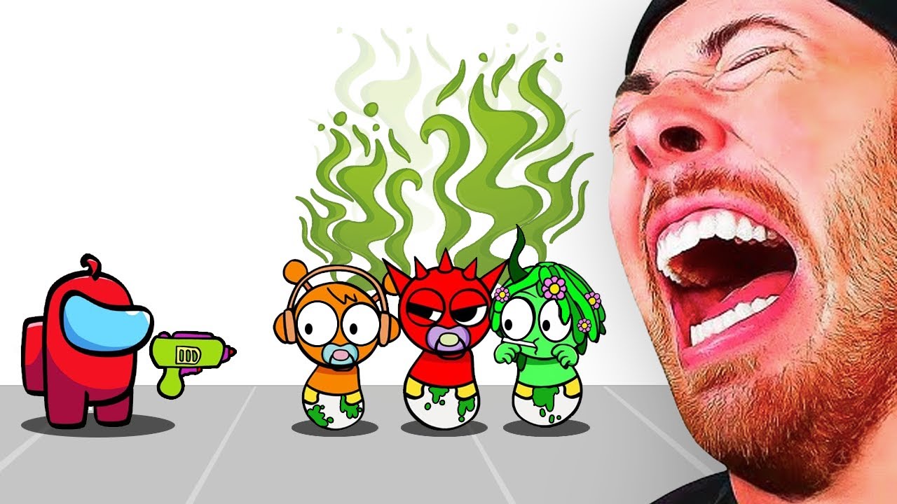 SPRUNKI Vs Among Us! FUNNIEST ANIMATIONS! - YouTube