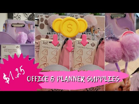 Dollar Tree Office Organization & Planner Supplies - YouTube