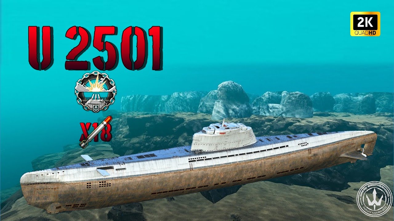 [GBONM] telxinos - U-2501 HOLDING THE LINE - World of Warships - YouTube