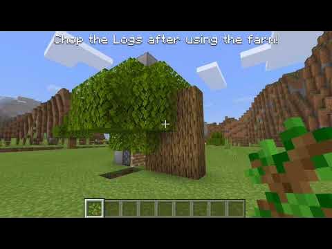 How to build an automatic tree farm | minecraft Java/minecraft bedrock ...