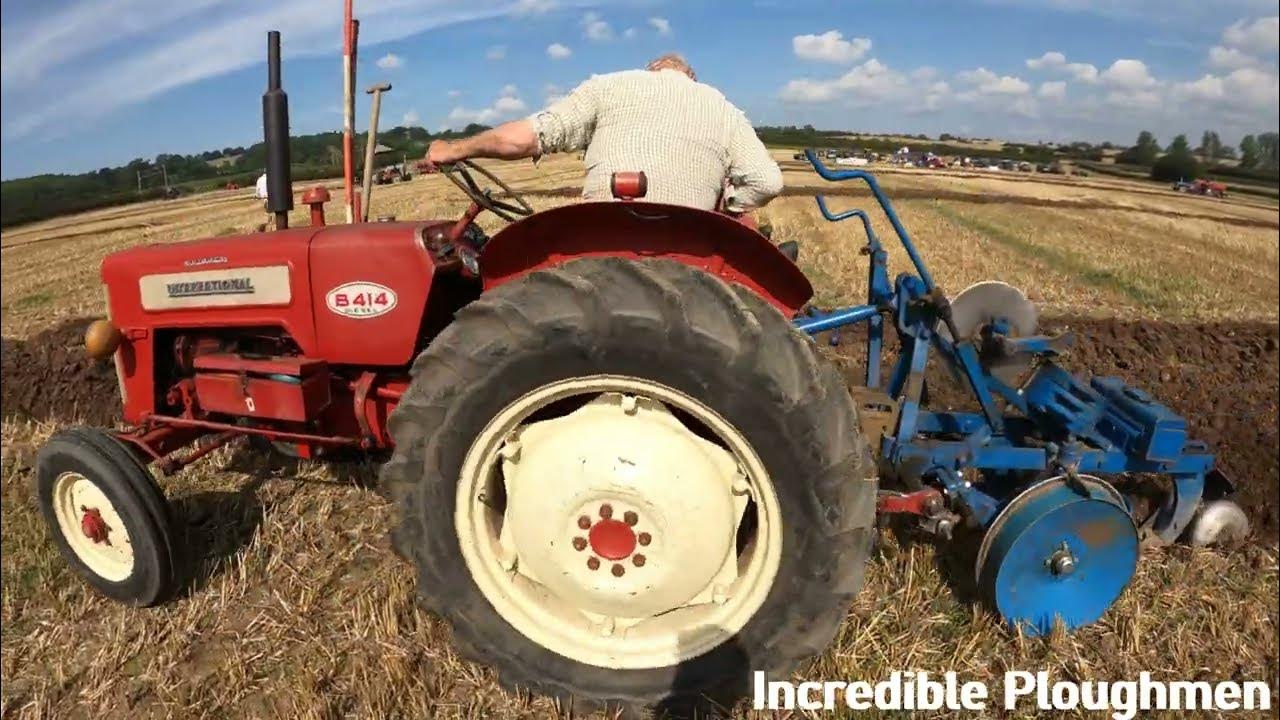 1962 McCormick IH B414 2.5 Litre 4-Cyl Diesel Tractor (43 HP) with Ransomes Plough - YouTube