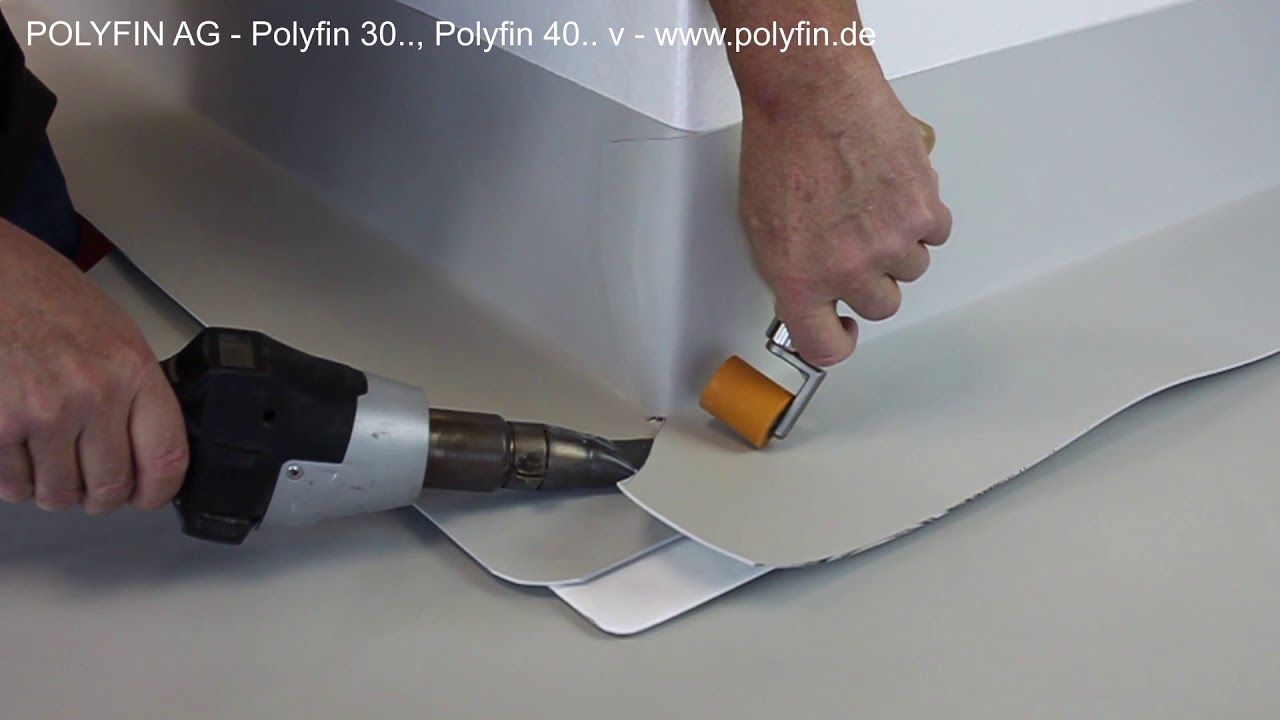 POLYFIN FPO/TPO roof light corner with 2 patches Polyfin 1020 - YouTube