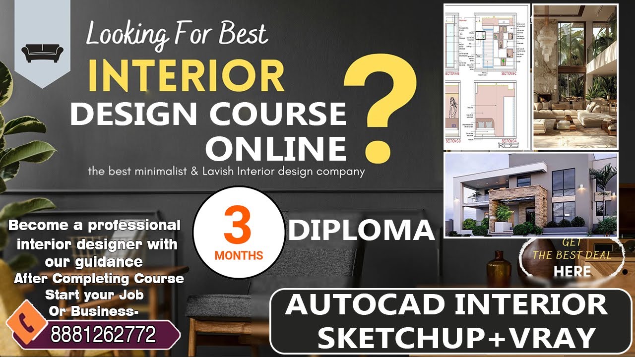 3 MONTHS AUTOCAD INTERIOR PROFESSIONAL COURSE- LIKE A INETRIOR DESIGNER ...