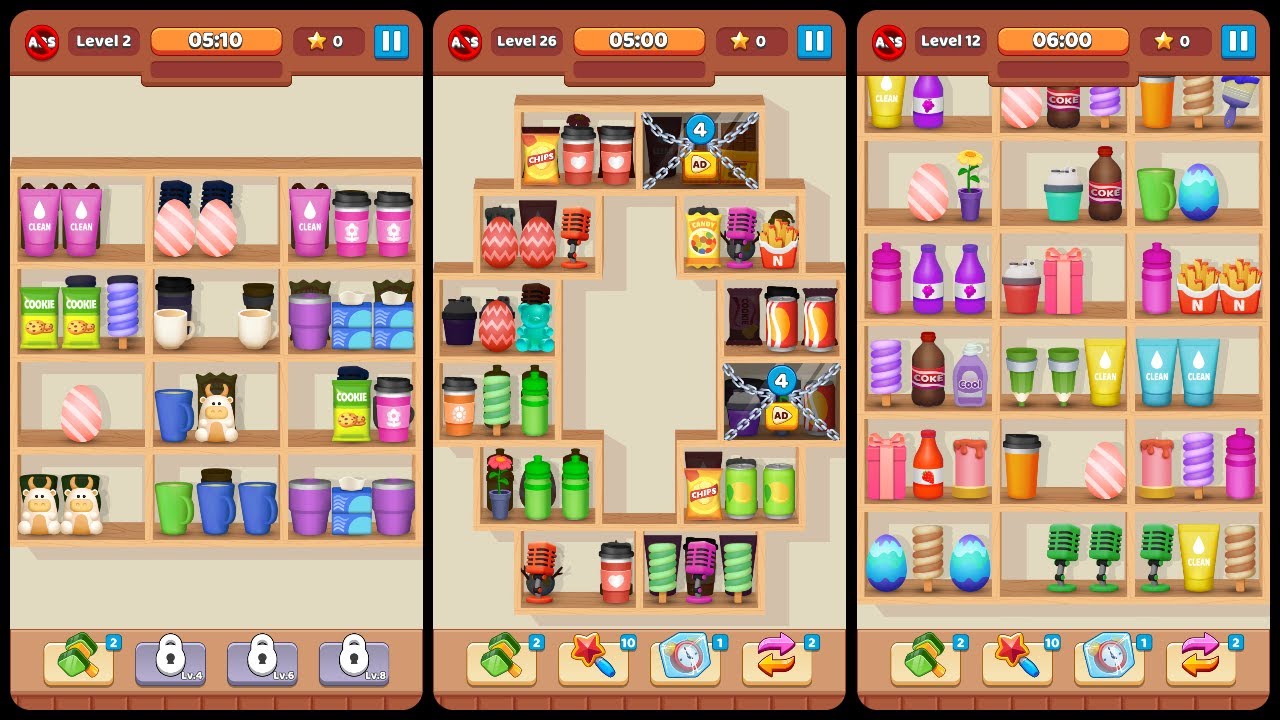 Goods Sort Master: Triple Game Gameplay Android Mobile - YouTube