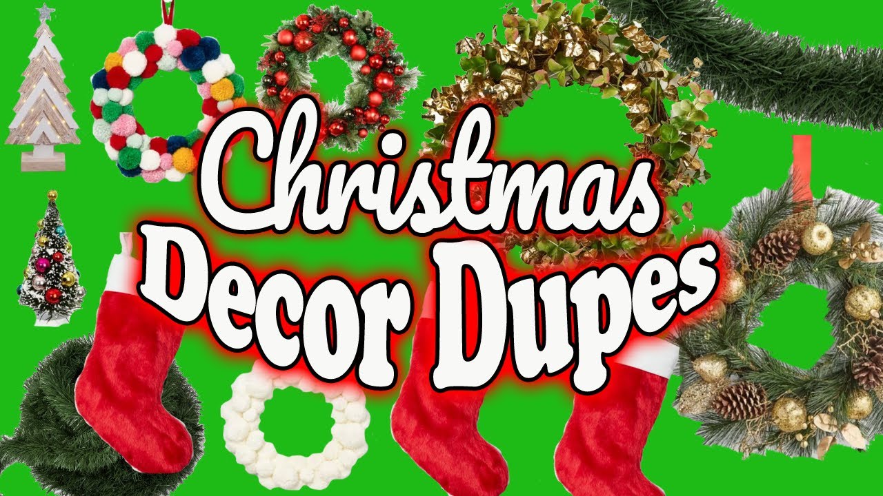 Christmas Decor Miniature DUPES for Dollhouse Decorating - YouTube