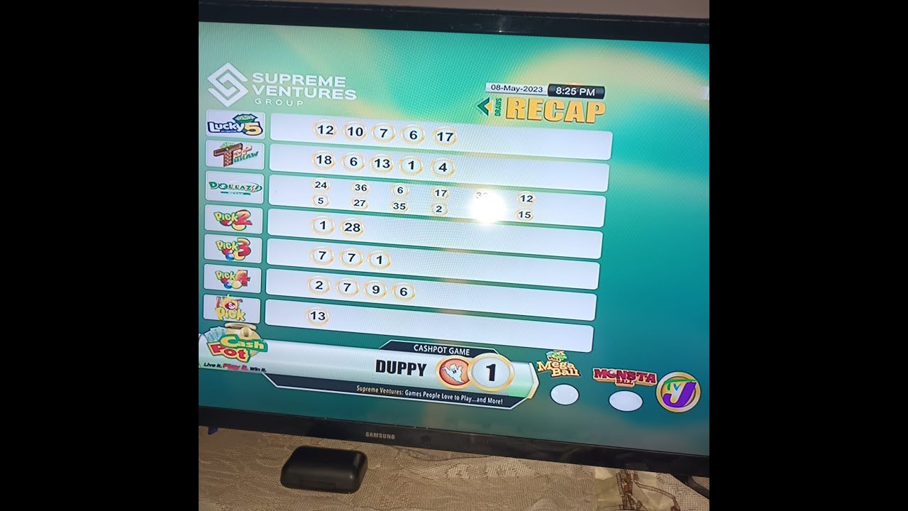Supreme Ventures Cash Pot Result Today 08:25 PM draw for 08 May 2023 ...