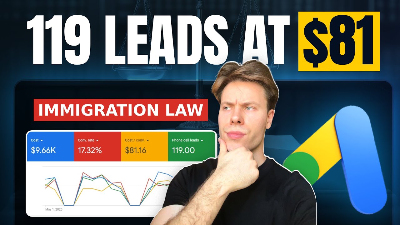 119 Immigration Law Leads | Google Ads Case Study - YouTube
