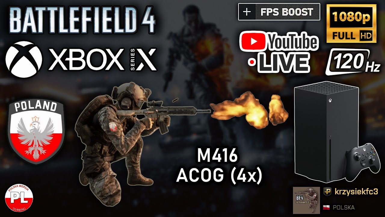 Live BF4 TDM Xbox Series X Multiplayer 120Hz 1080p (with PL commentary ...