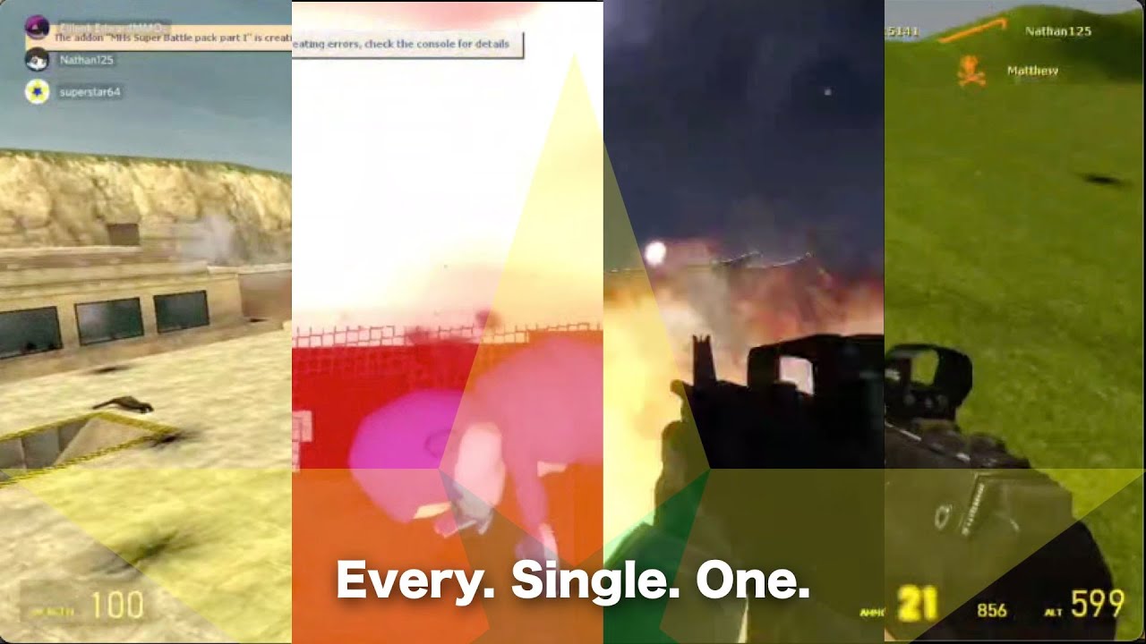 Every Single Garry's Mod Deathmatch from Superstar64 Livestreams ...